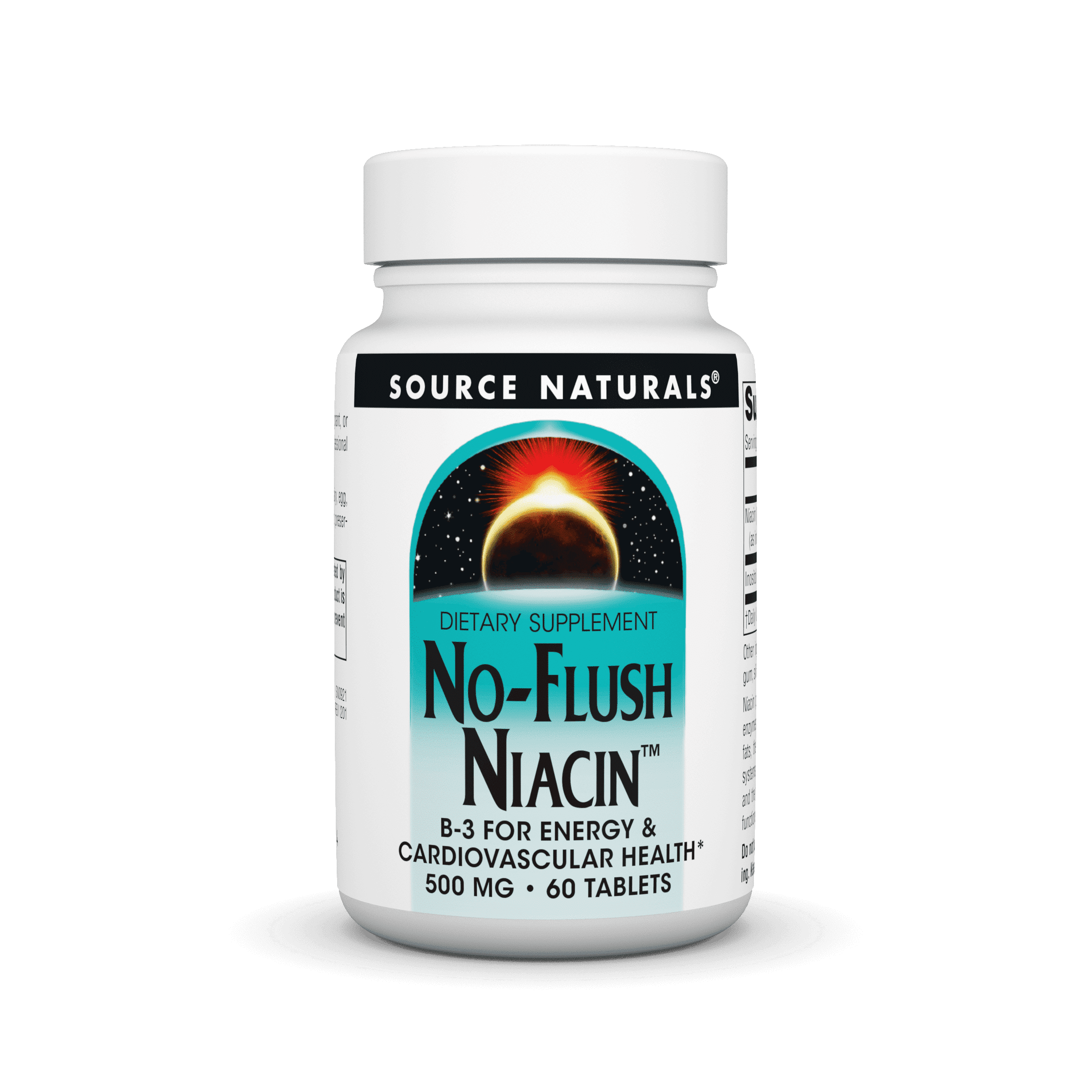 Source Naturals No-Flush Niacin 500 mg 60 Tablets - Walmart.com