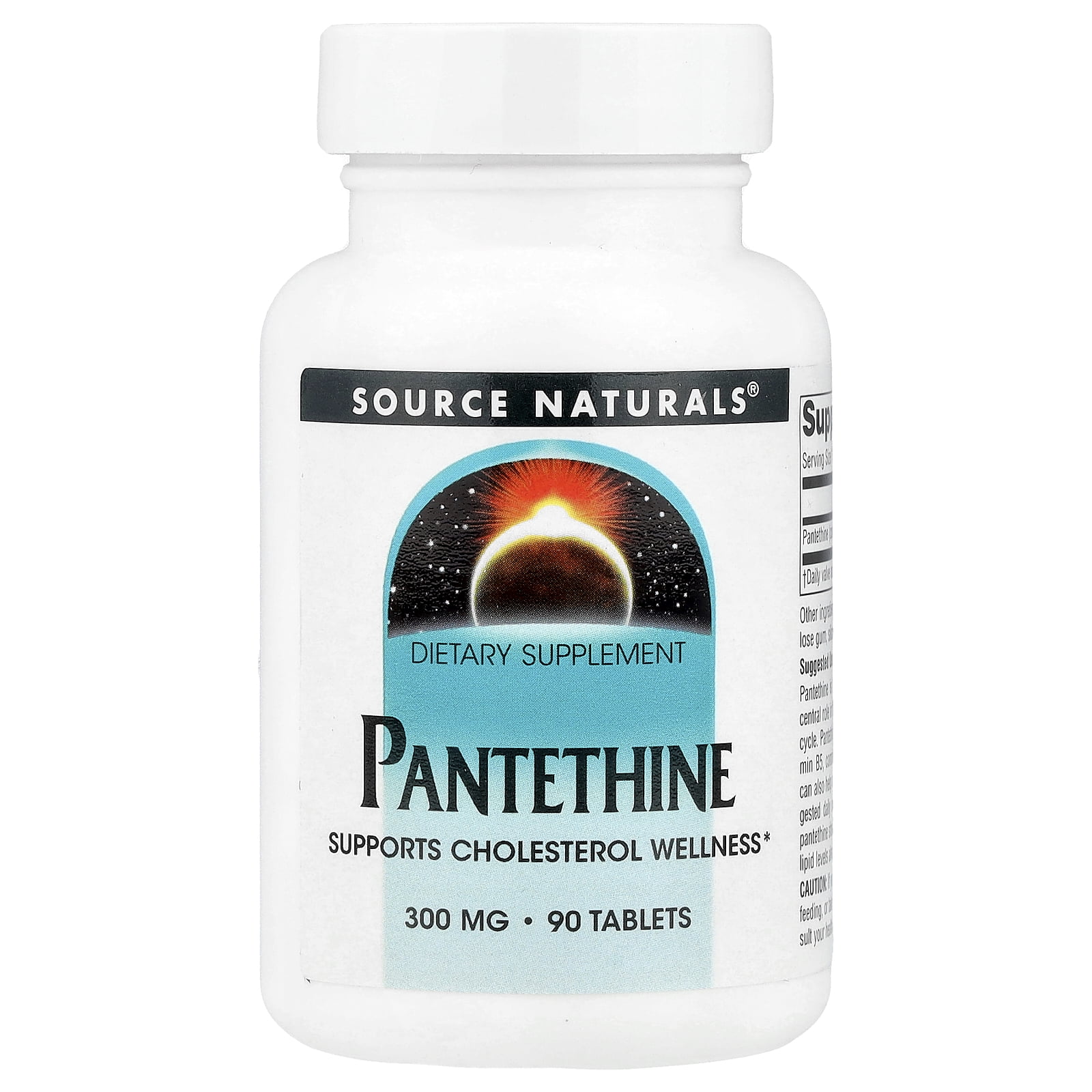 Source Naturals Pantethine 300 mg 90 Tabs - Walmart.com