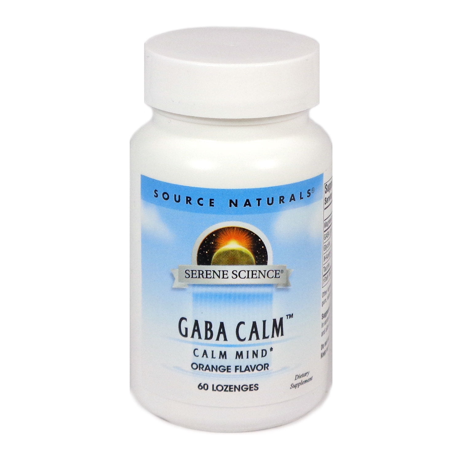 Source Naturals Serene Science GABA Calm Orange - 60 Lozenge - Walmart.com