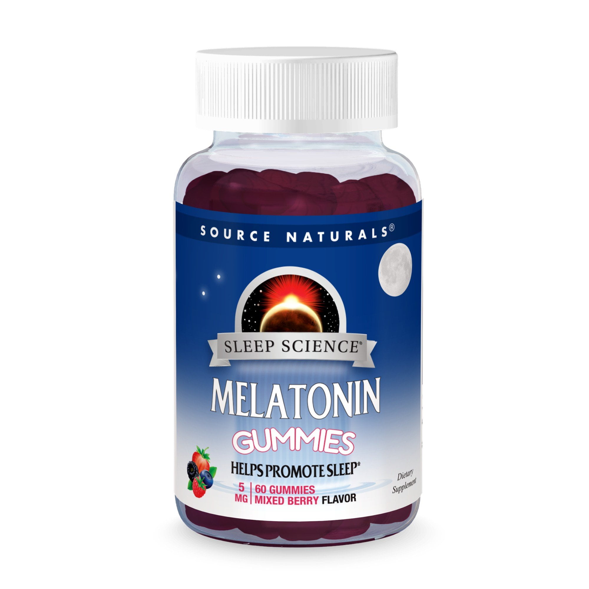 Source Naturals Sleep Science Melatonin Gummies, 60 ct, Mixed Berry ...