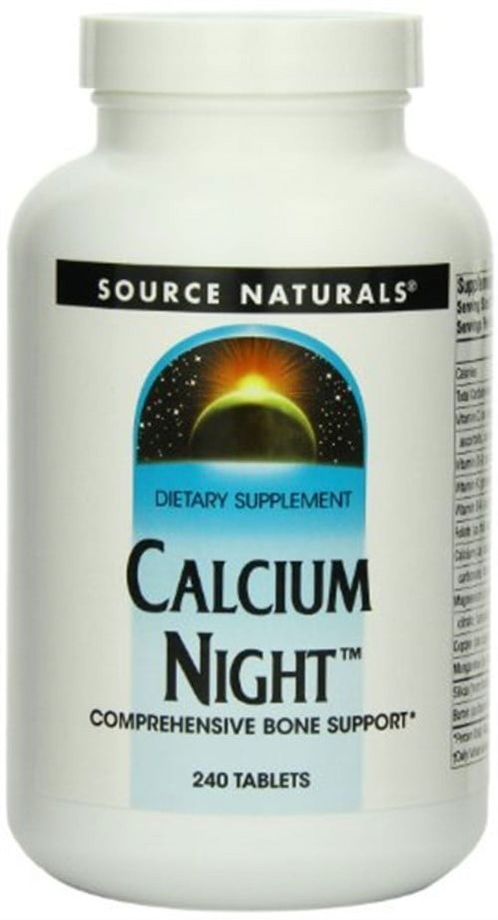 Source Naturals Source Naturals Calcium Night, 240 ea - Walmart.com