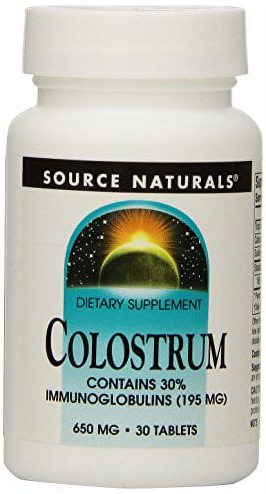 Source Naturals Colostrum 650mg Supplement, 30 Tablets - Walmart.com