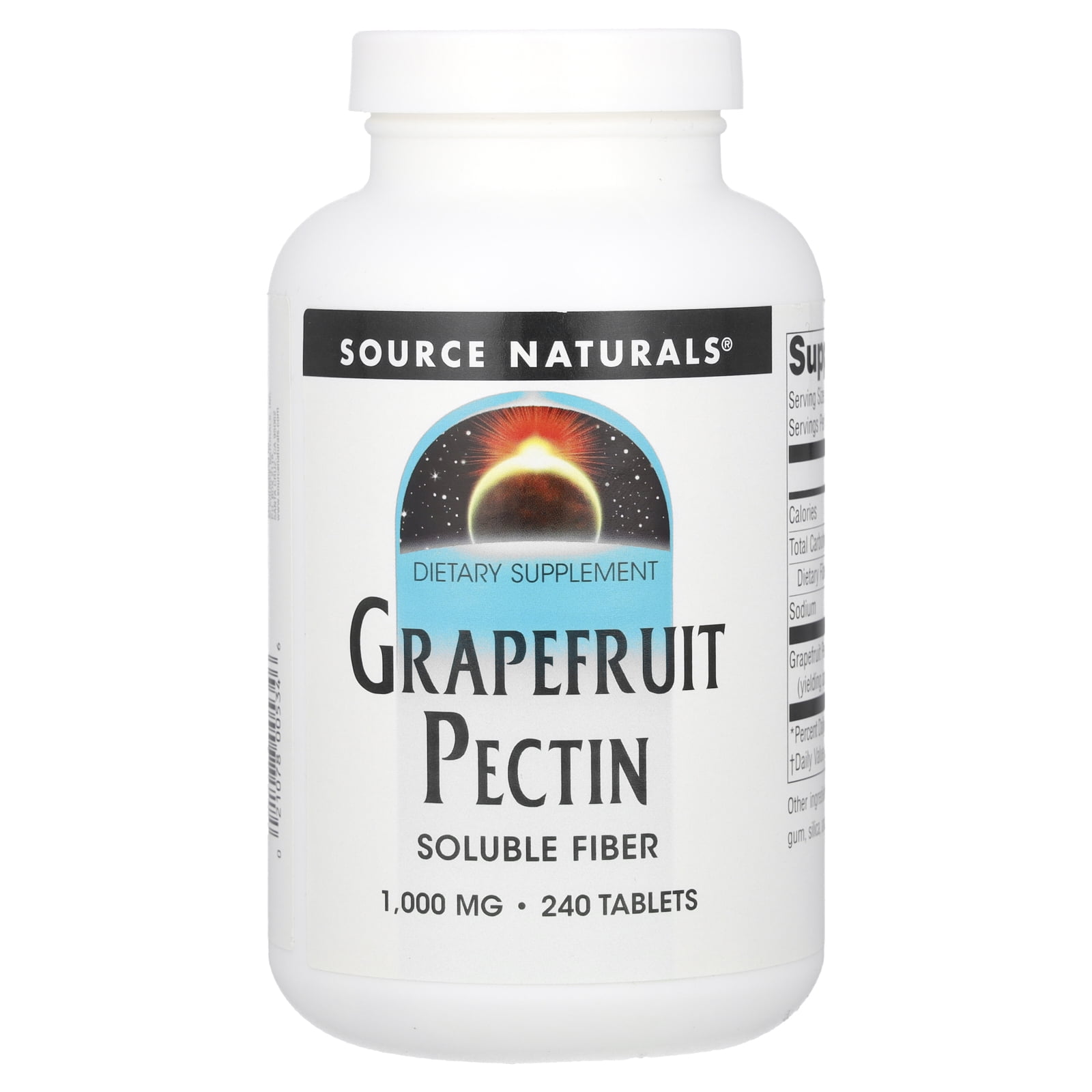 Source Naturals Grapefruit Pectin Dietary Supplement, 1000mg, 240 ...