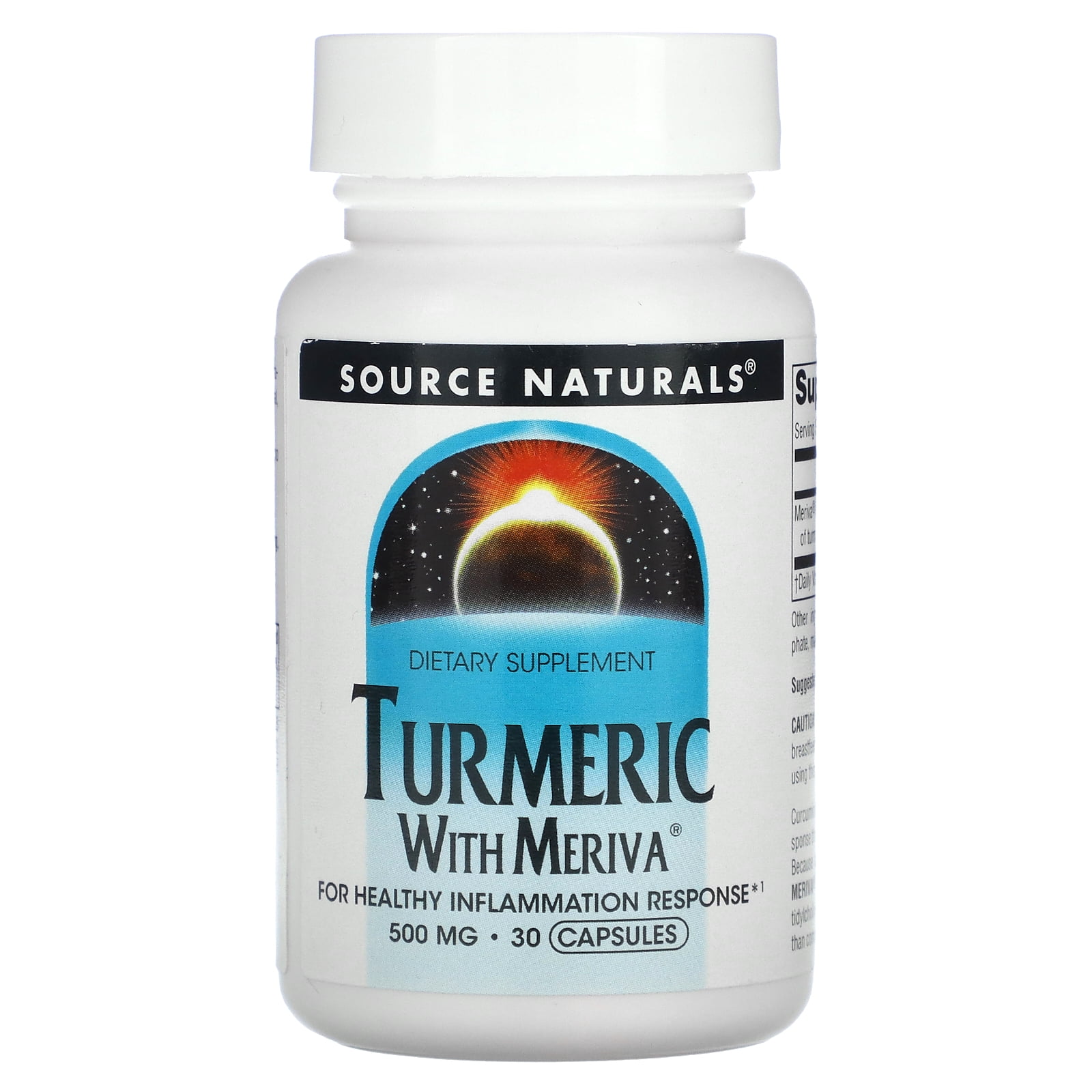 Source Naturals Turmeric With Meriva, 500 mg, 30 Capsules - Walmart.com