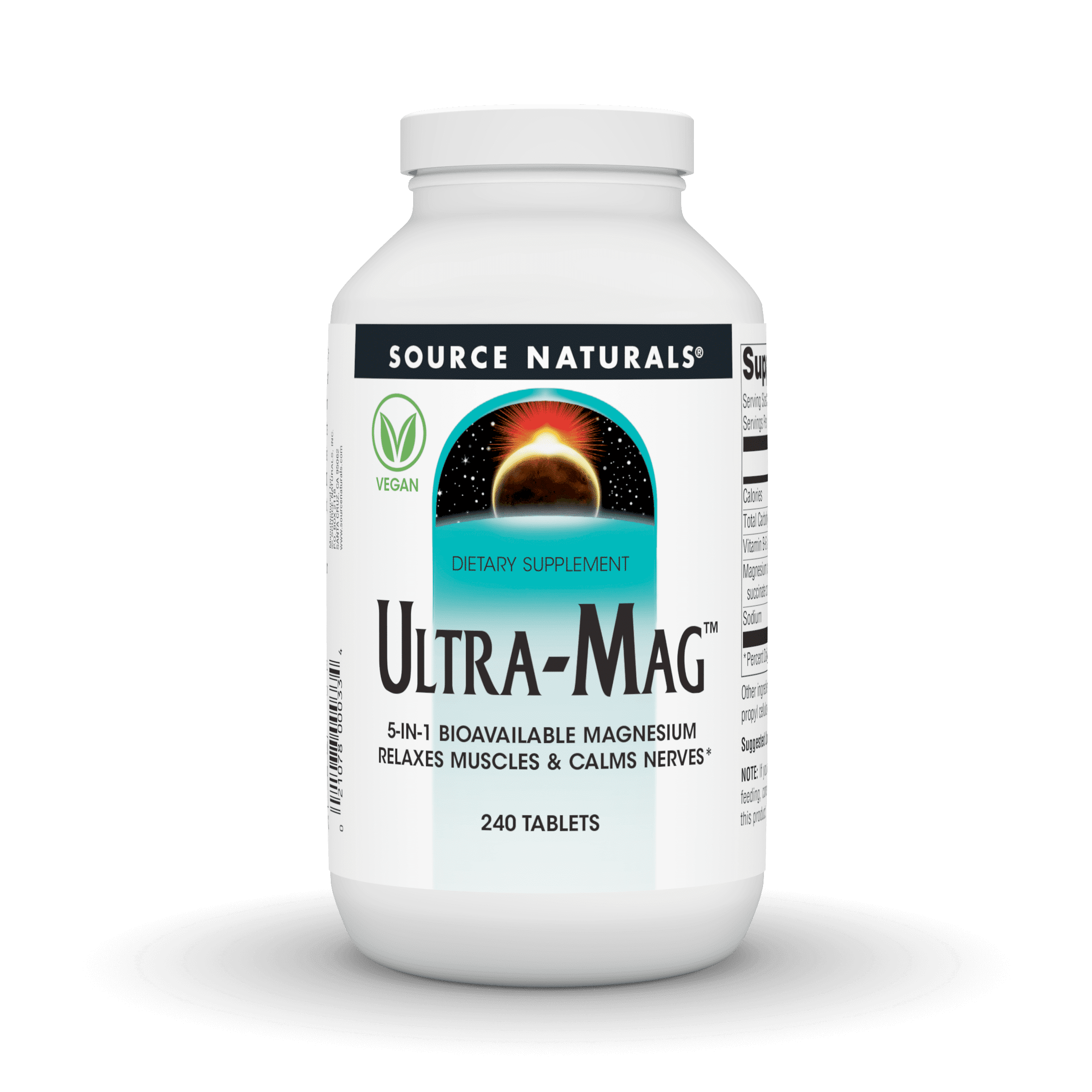 Source Naturals Ultra-Mag High Efficiency Magnesium Malate, 240 Tablets ...