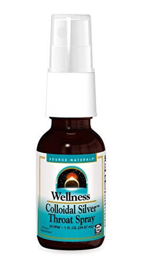 Source Naturals Wellness Colloidal Silver 30 ppm Throat Spray (1 oz ...