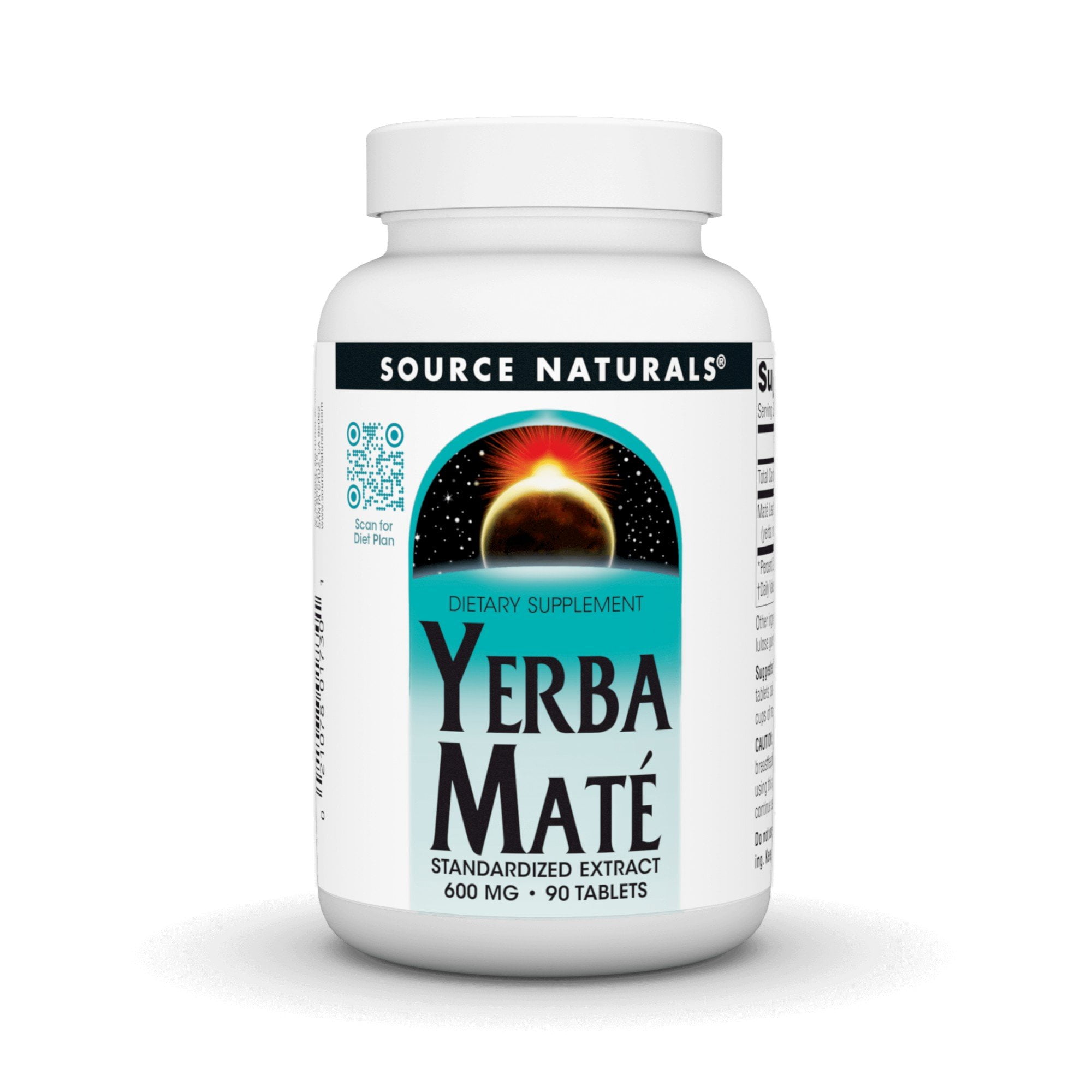 Source Naturals Yerba Mate Supplement, 600 mg, 90 Tablets, Energizing ...