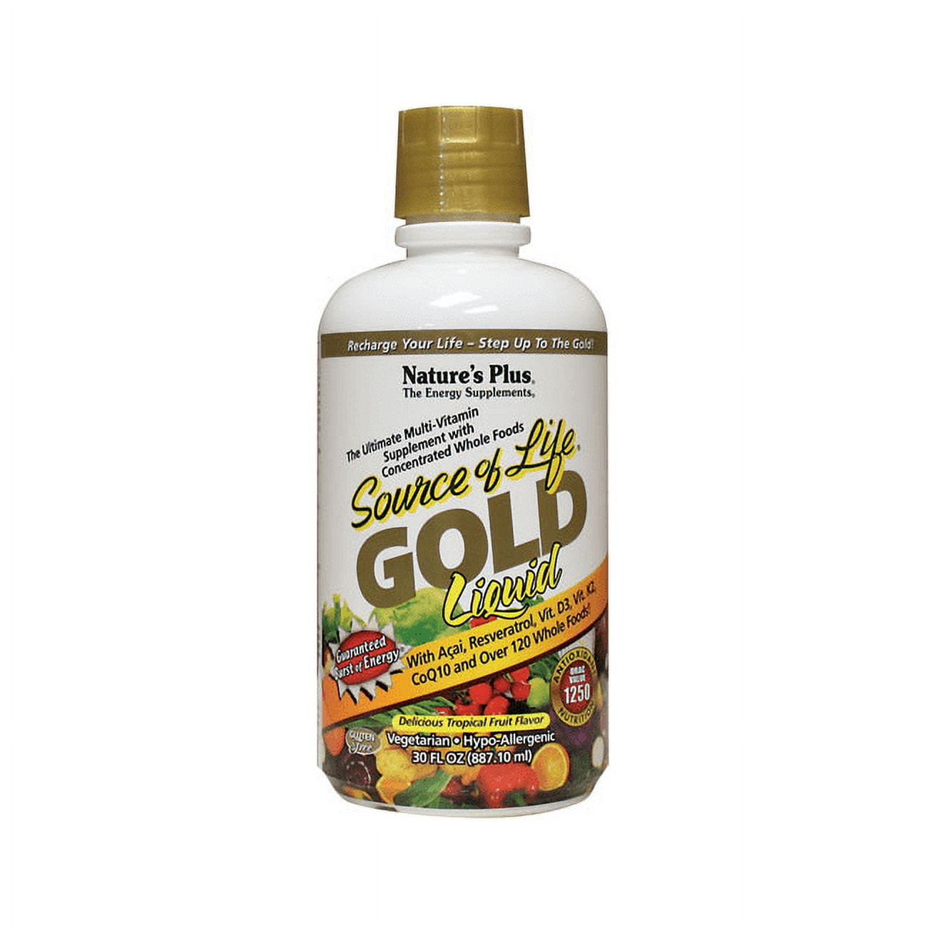 Source Of Life Gold Liquid Energy Multivitamin By Nature's Plus - 30 ...