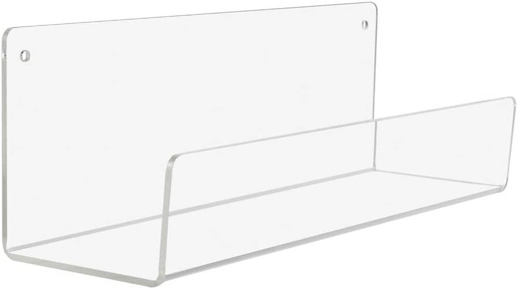 Source One Premium Clear Acrylic Floating Wall Mount Shelves Perfect ...