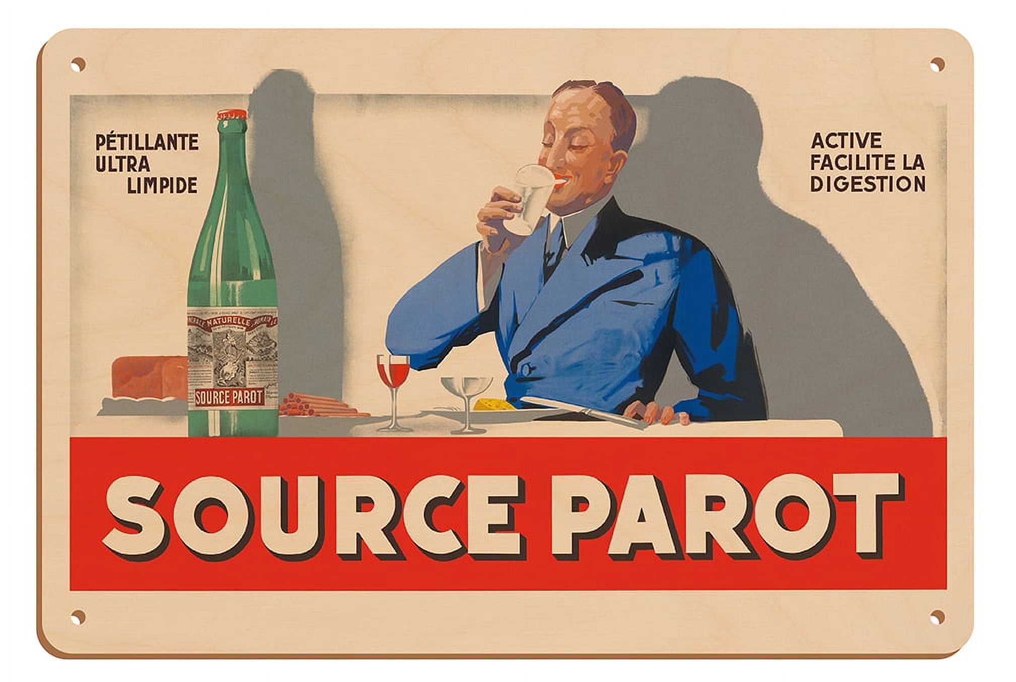 Source Parot - Carbonated Mineral Water - Vintage French Advertising ...