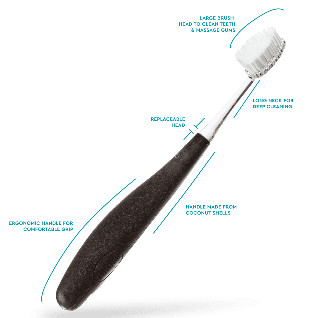 Source Soft Cocoshell Handle Toothbrush - Walmart.com