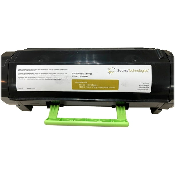 Source Technologies MICR Toner Cartridge, Black - 5000 Yield - Walmart ...