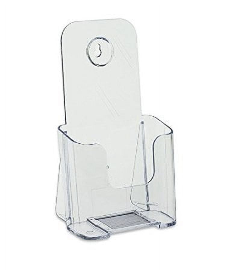 SourceOne Tri-fold 4 Inch Wide Brochure Holder Wall-Mount or Counter ...
