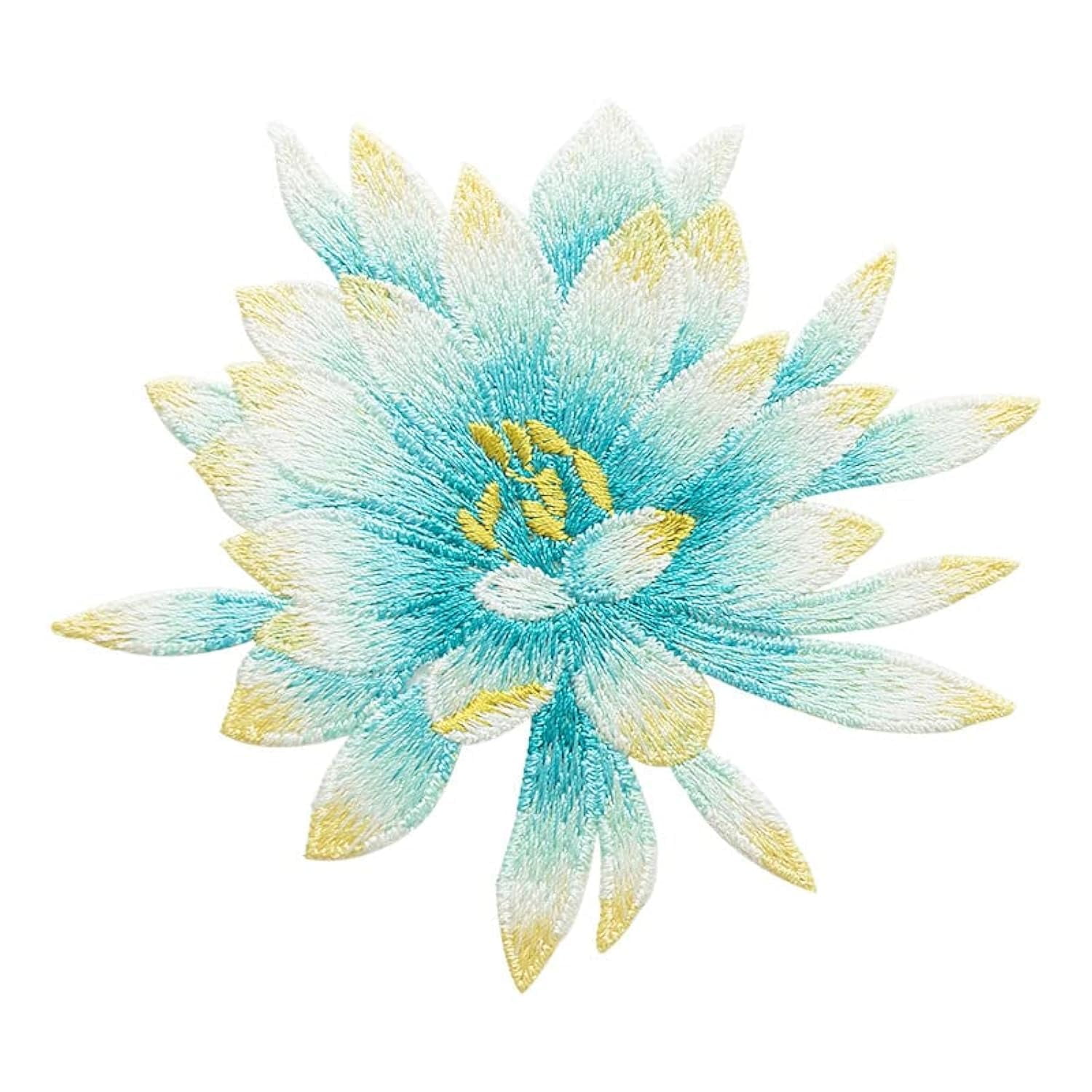 Sourcemall Sew on Begonia Floral Patches, Embroidered Flower Appliques ...