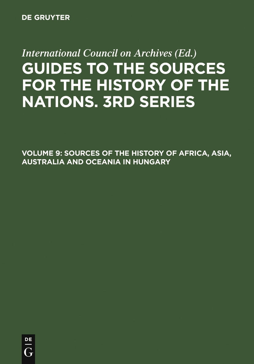 Sources of the History of Africa, Asia, Australia and Oceania in ...