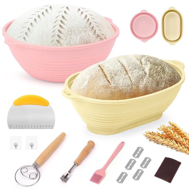 Sourdough Bread Baking Supplies - Silicone Banneton Bread Proofing ...