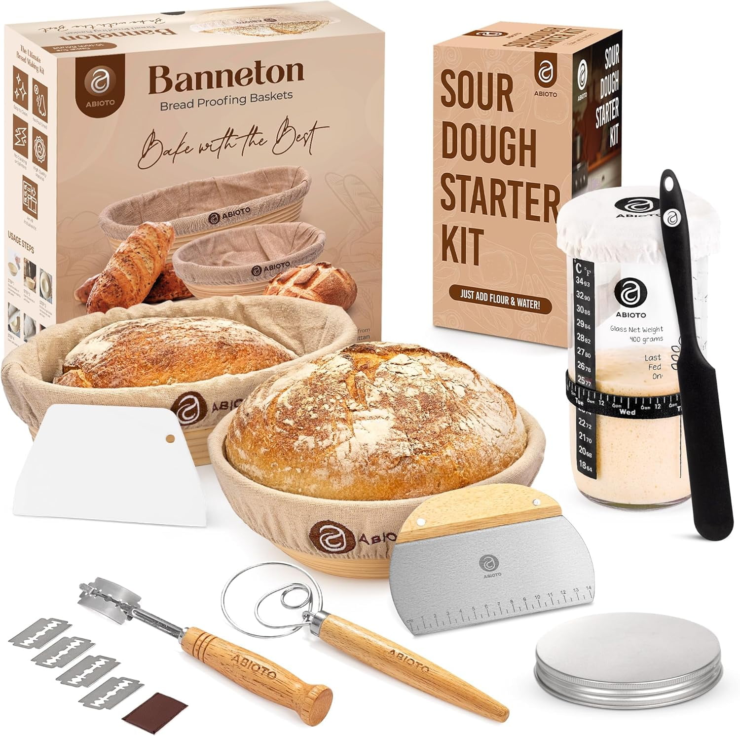 Sourdough Bread Baking Supplies and Starter Kit - Ultimate Bread Making ...