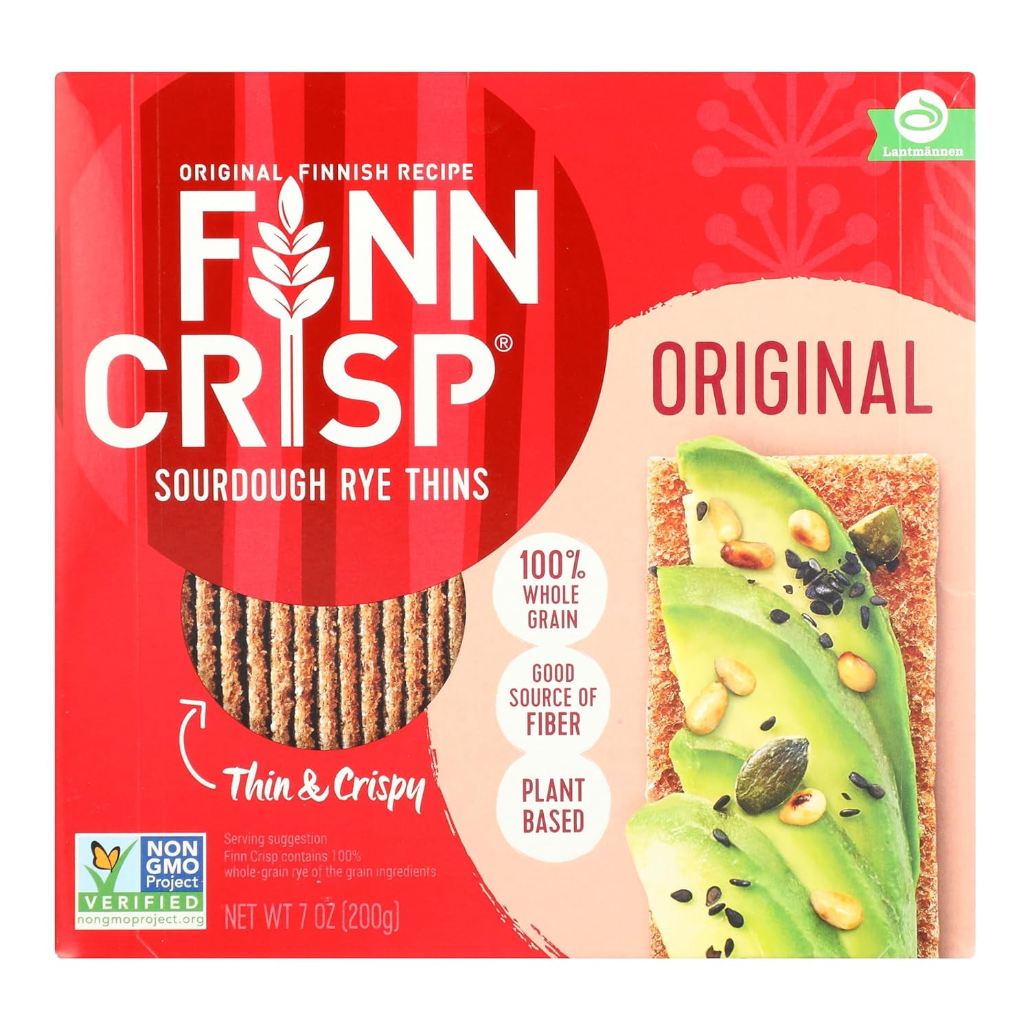 Sourdough Rye Thins, Original Crispbread, 7 Ounce Boxes (Pack of 9 ...