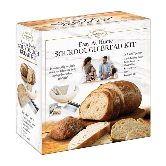 Sourdough Secrets Artisan Sourdough Bread Making Kit, Family Size ...