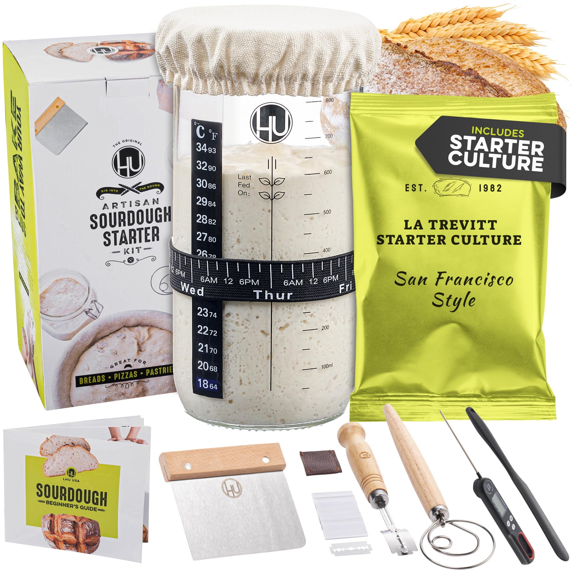 Sourdough Starter Kit BONUS San Francisco Style Starter Culture ...