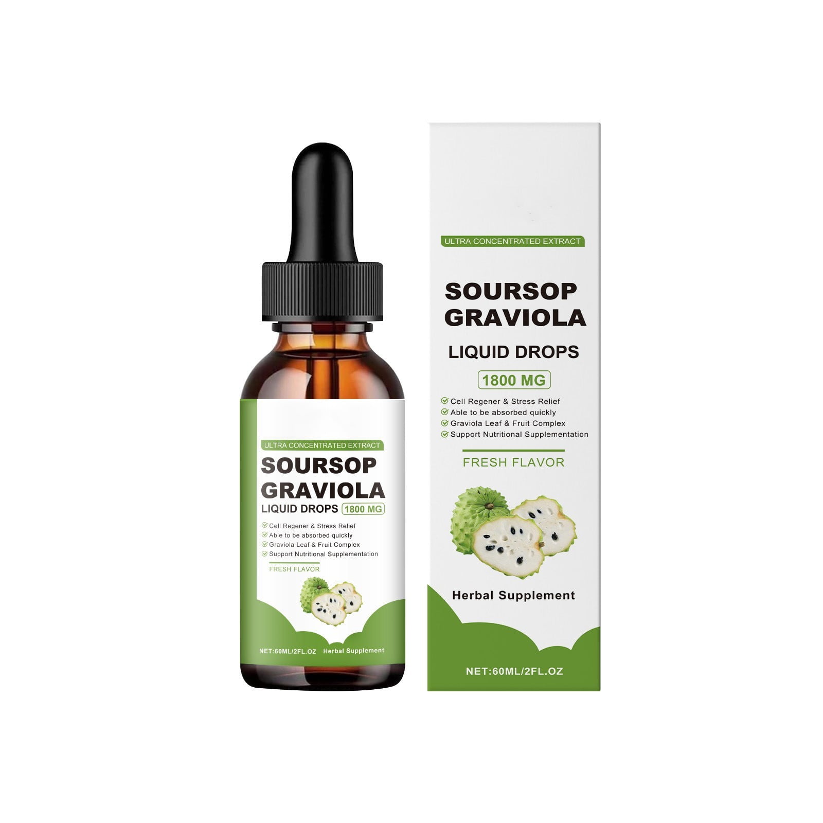 Soursop Bitters Liquid Oil : Graviola Soursop Extract- Organic for Cell ...