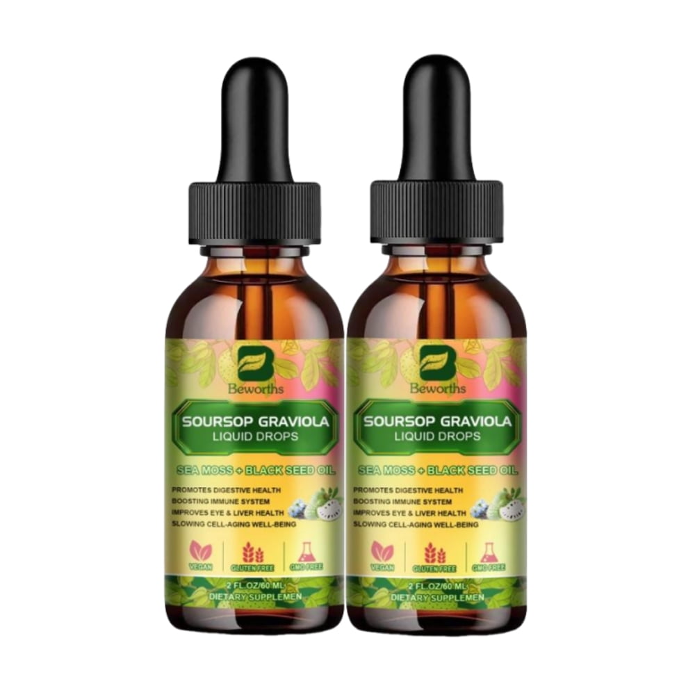 Soursop Graviola Liquid Drops - Soursop Bitters Liquid Drops with Irish ...