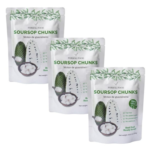 Soursop (Guanabana) Fruit 100% BCF26 Natural And Real - No Added Sugar ...