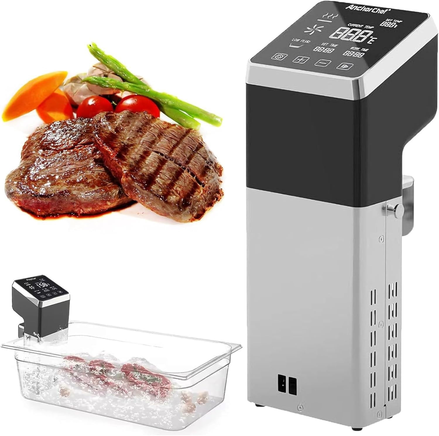 Sous Vide 1600W Precision Cooker,Professional Sous Vide Cooker With ...