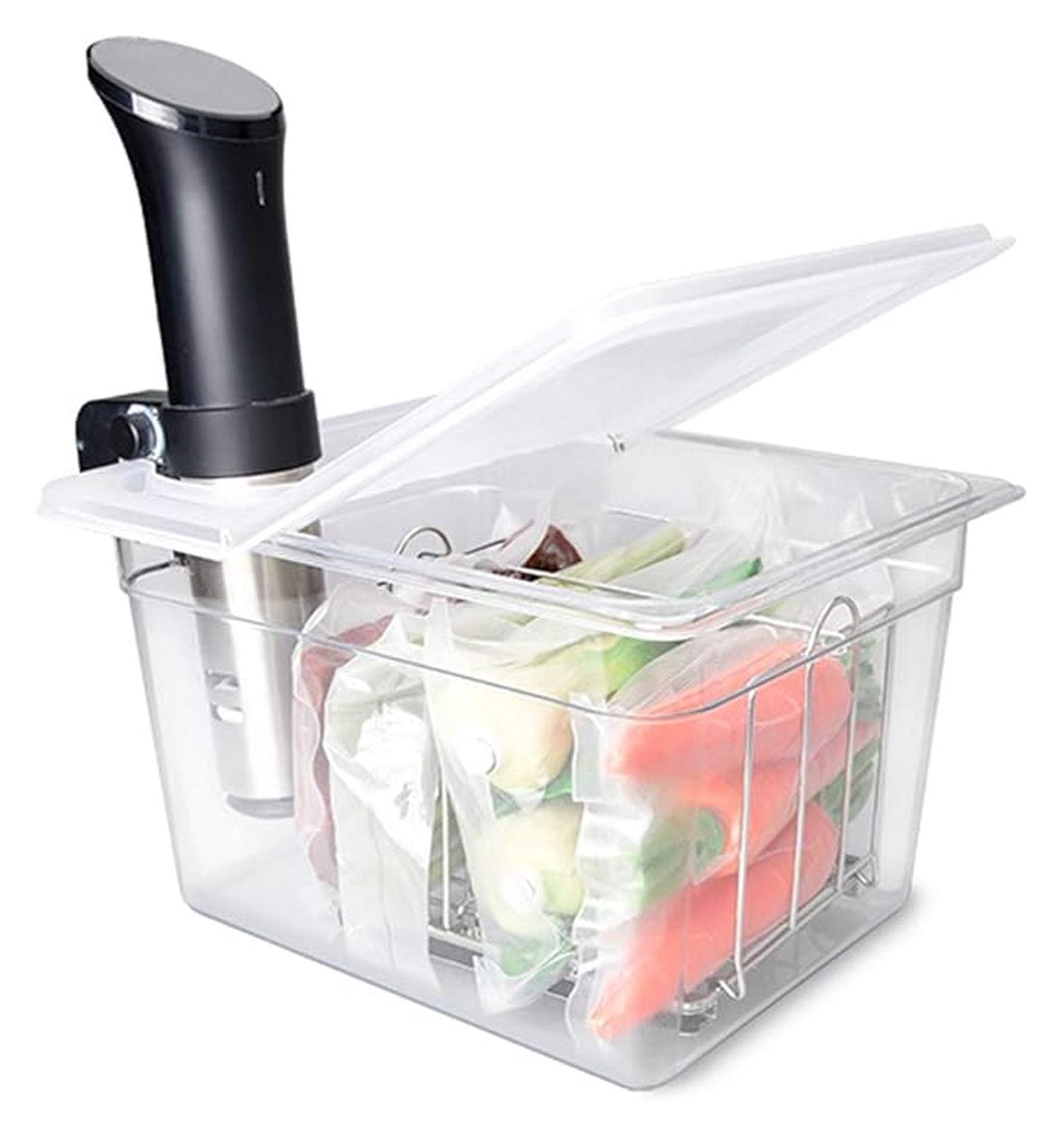 Sous Vide Container 12 Quart with Lid & Rack - Compatible with Anova ...