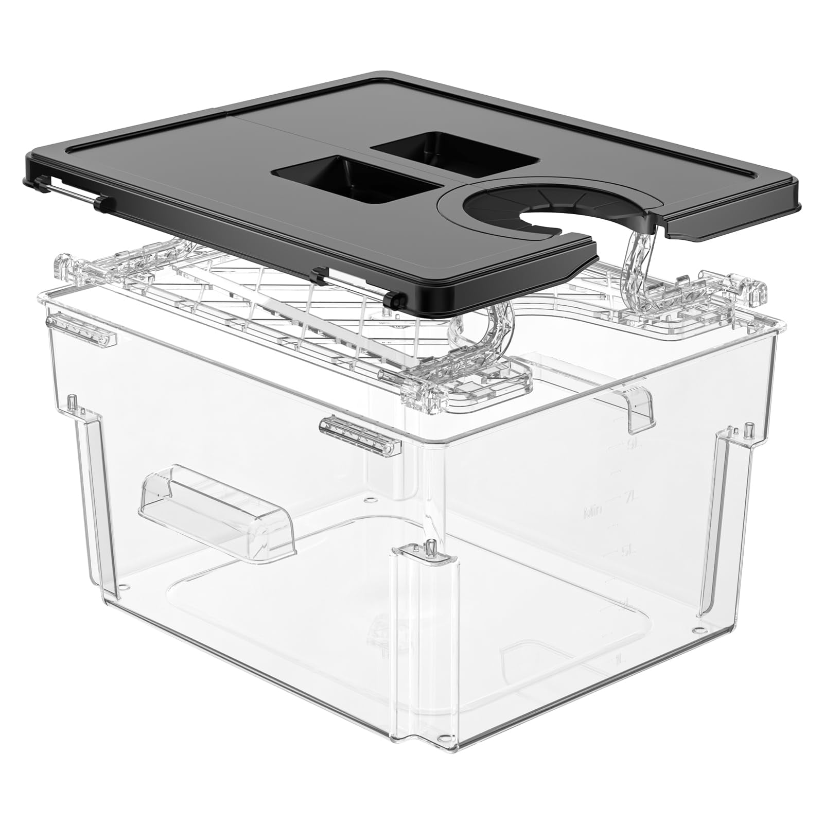 Sous Vide Container with Lid Double-Door-Opening Design 11.65 QT Sous ...