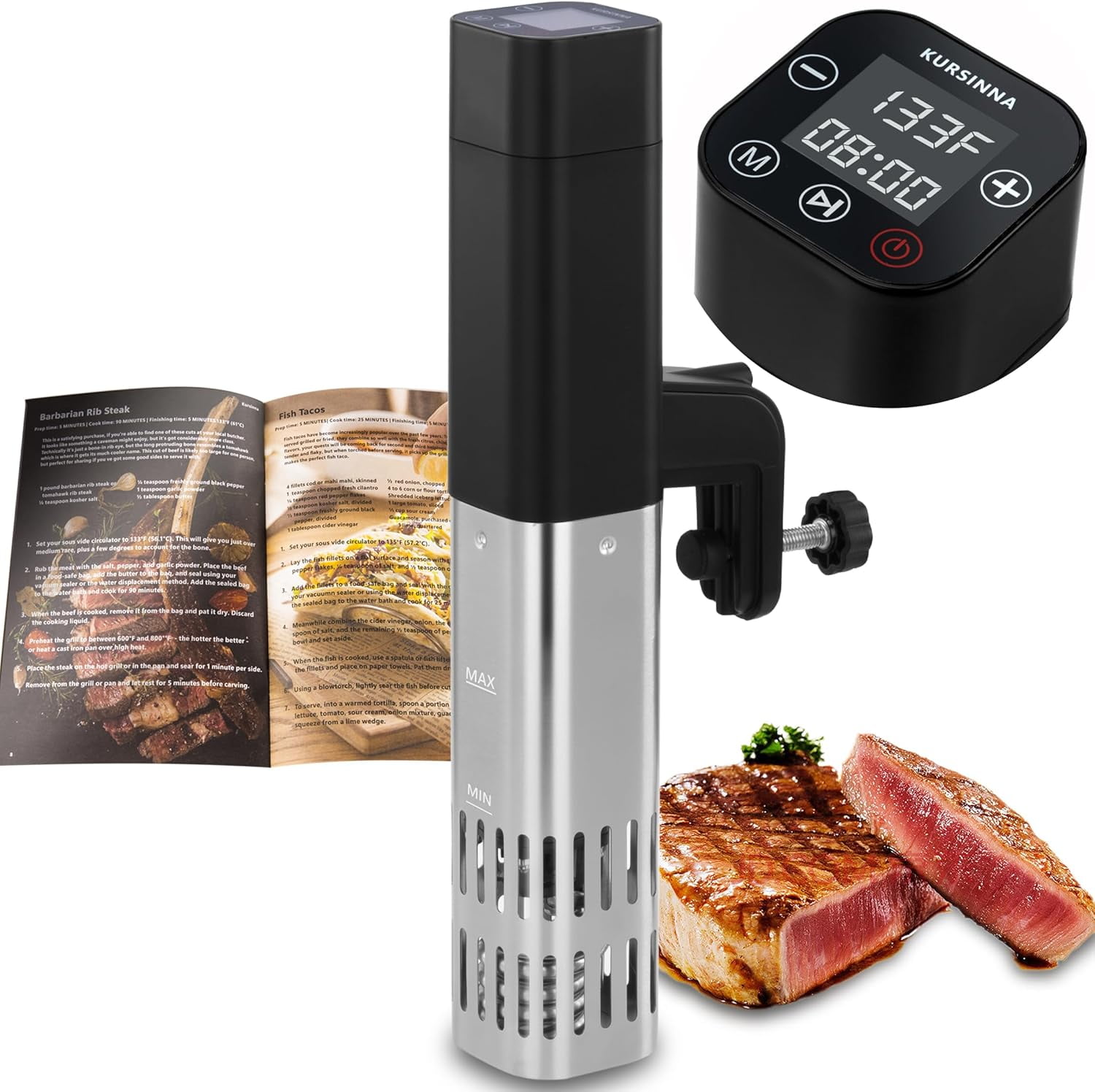 Sous Vide Machine, 1000W Sous Vide Cooker, 15dB Ultra-Quiet Immersion ...