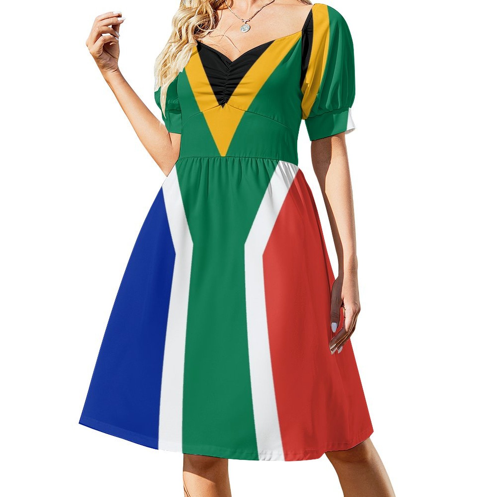 South Africa Flag Dress Dress vintage beach dress - Walmart.com