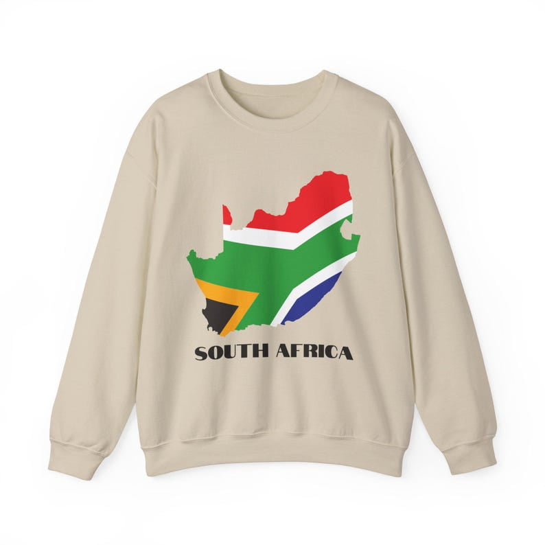 South Africa Flag Sweatshirt, Map of South Africa Sweatshirt, Cute ...