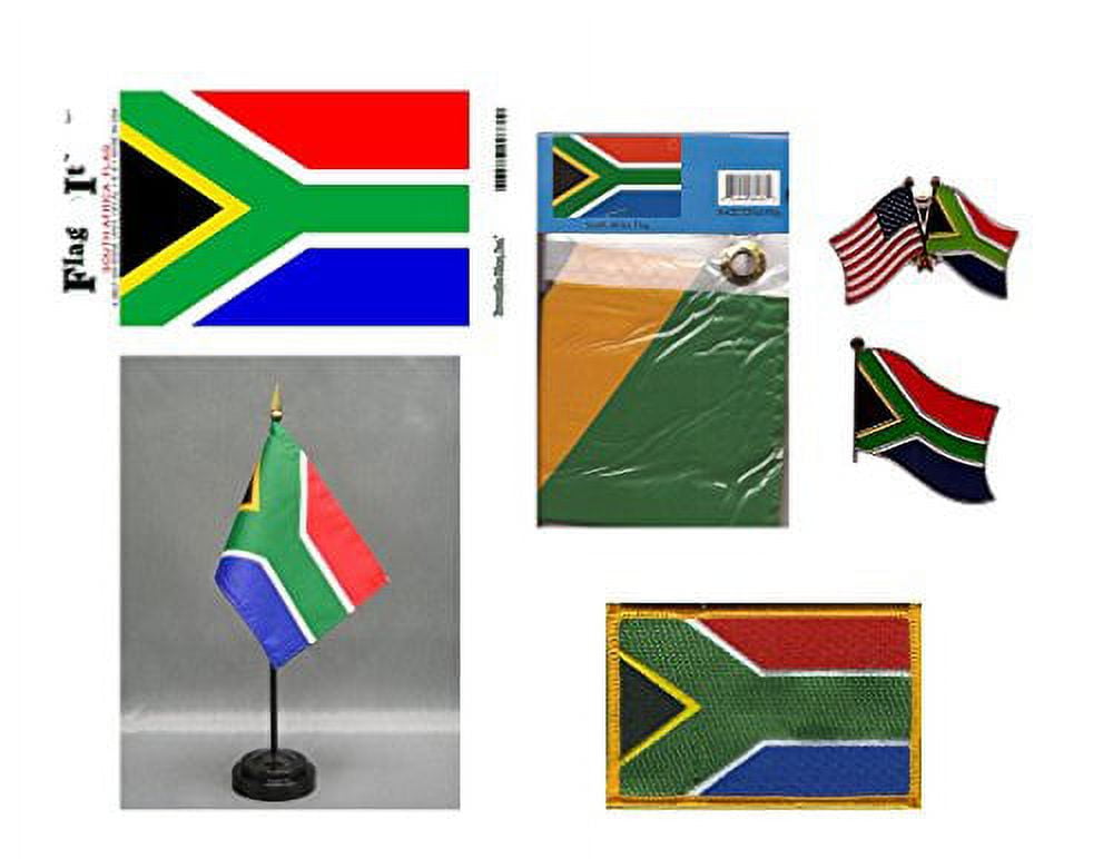 South Africa Heritage Flag Pack - Includes a South African 3x5' Flag ...