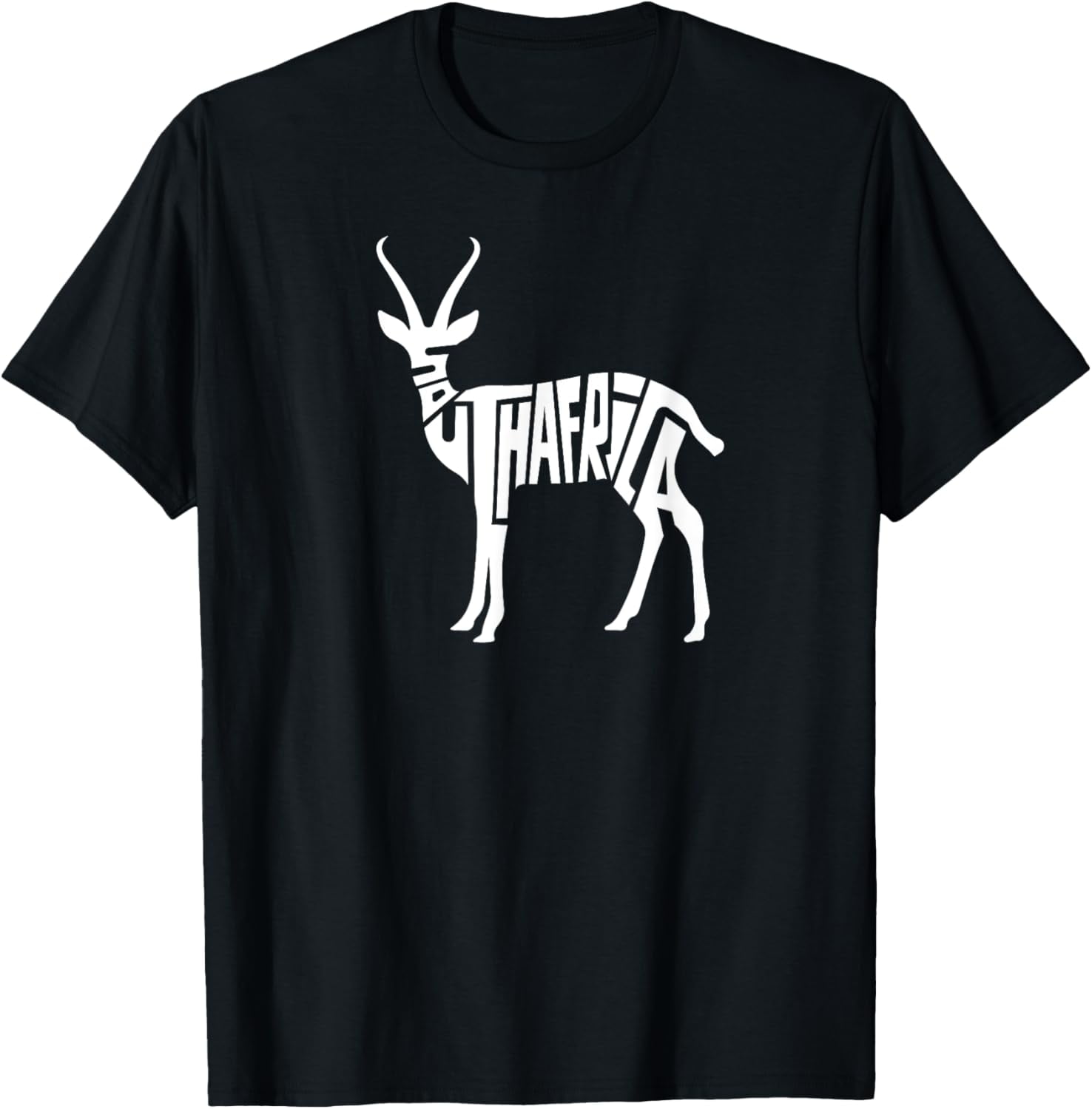South Africa Springbok Word Art - Funny African Animal T-Shirt men and ...