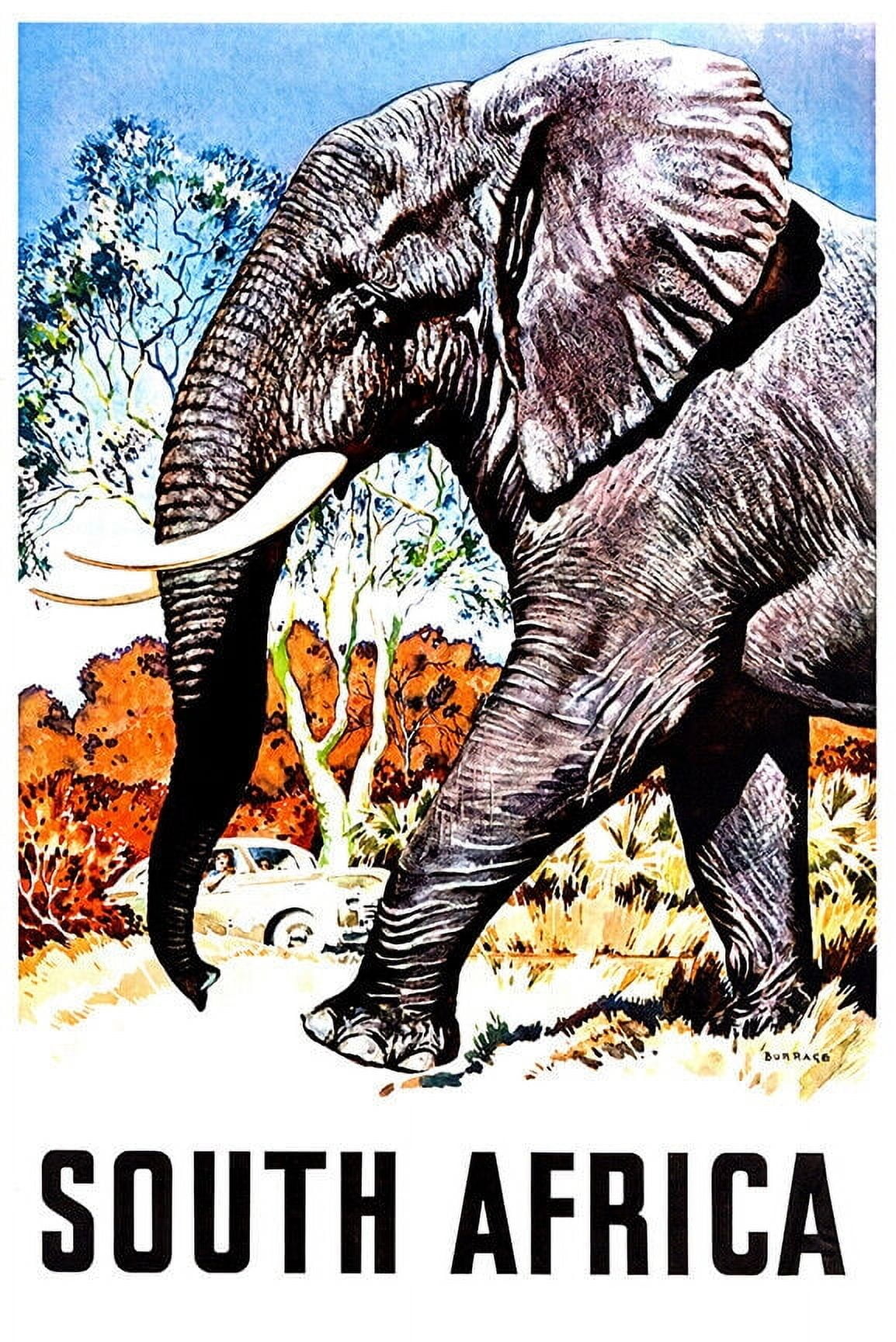 South Africa - Vintage Travel Poster (24x36Inches) - Walmart.com