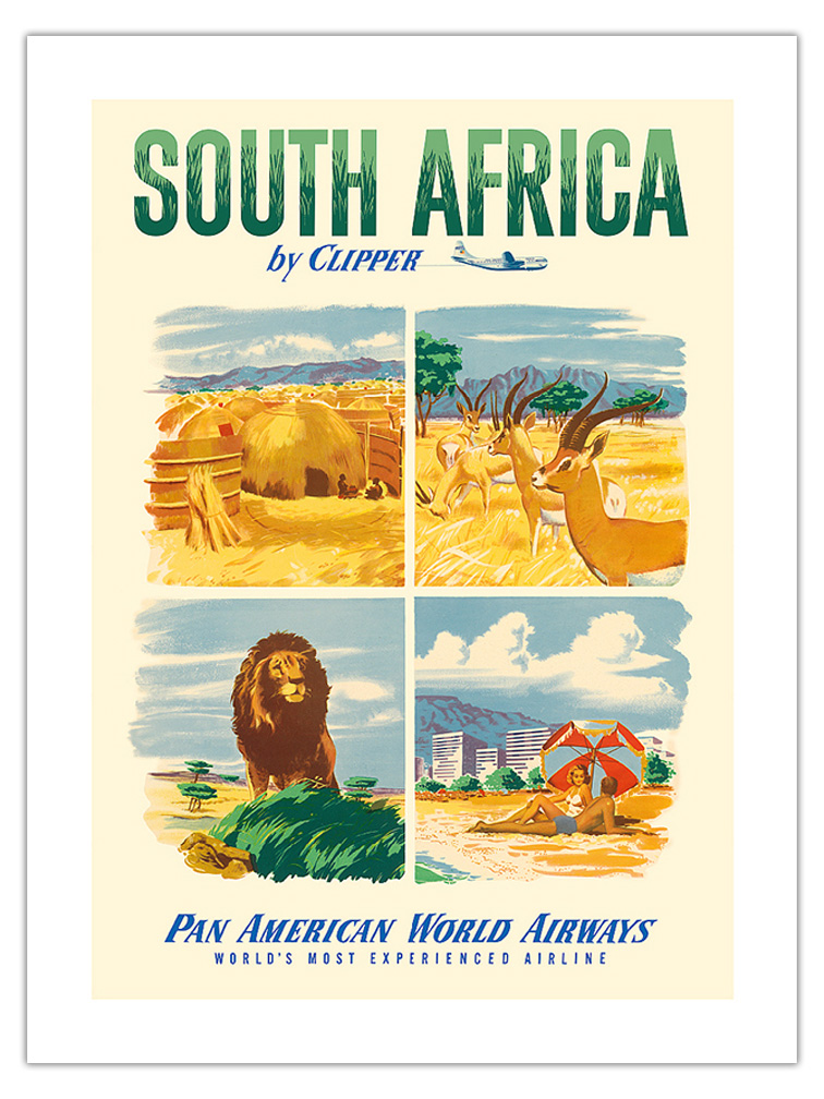 South Africa by Clipper - Pan American World Airways - Vintage Airline ...