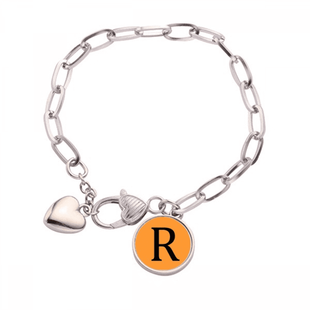 South African Currency Symbol Rand ZAR Heart Chain Bracelet Jewelry ...