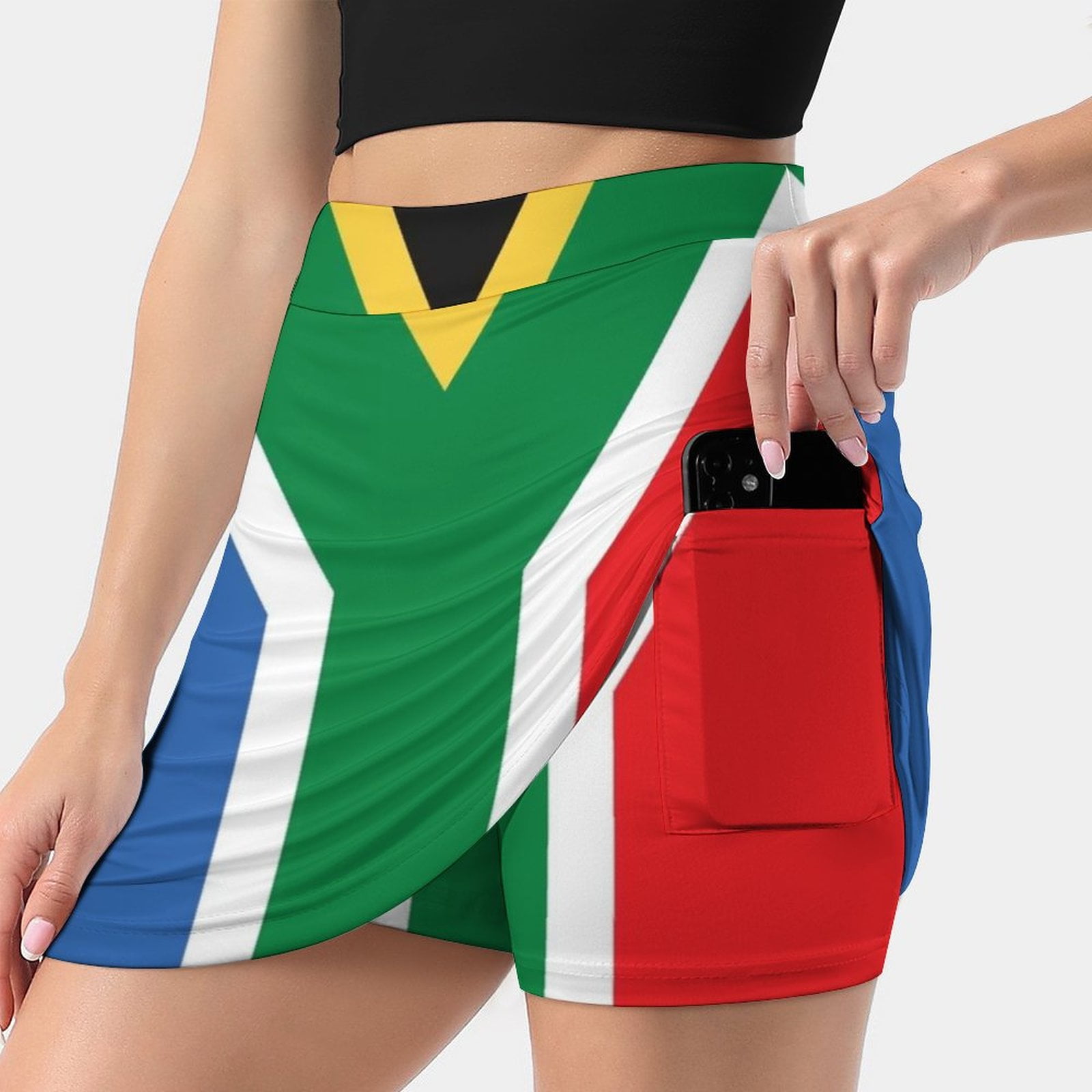 South African Flag Skirts Woman Fashion Pant Skirt Mini Skirts Office ...