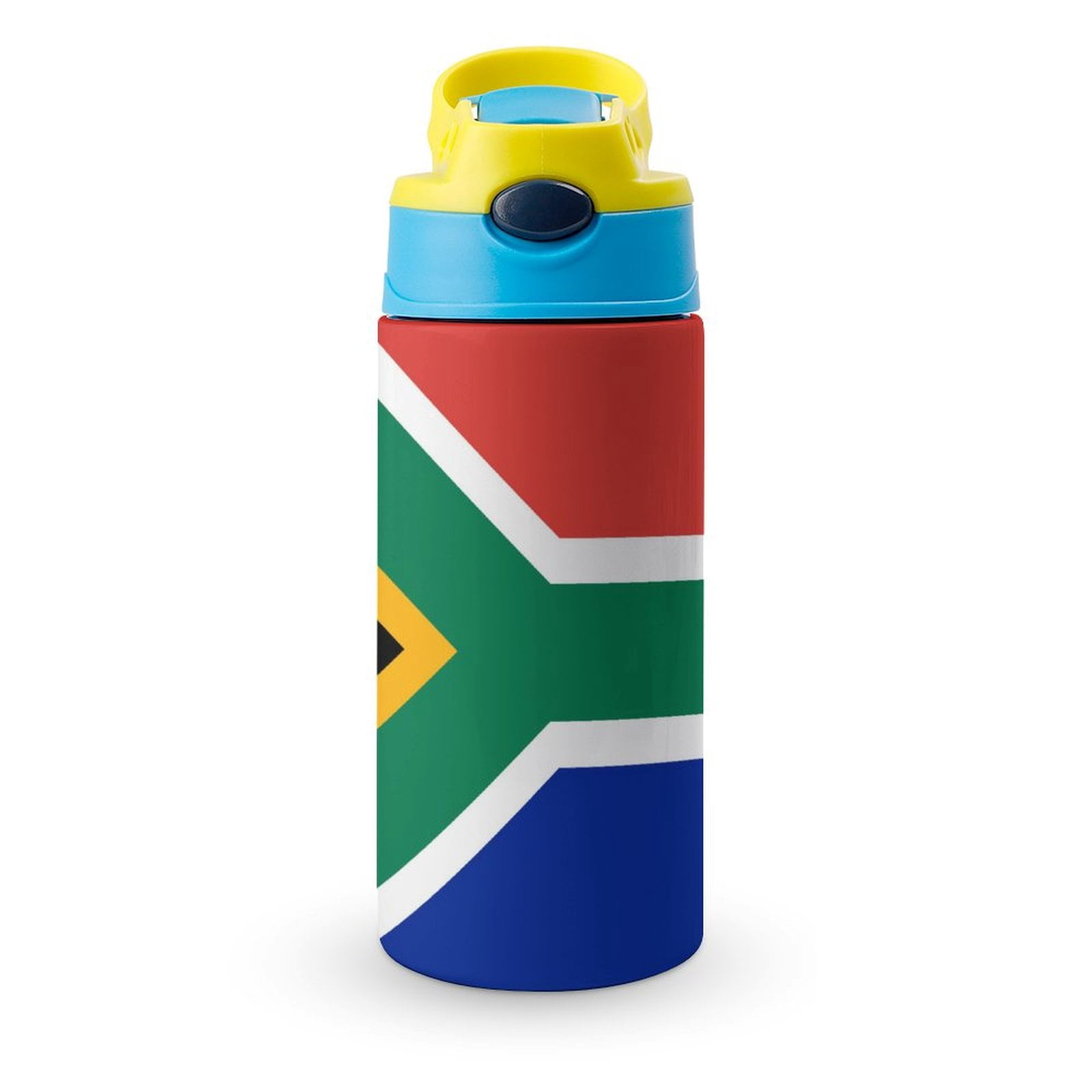 South African Flag Water Bottle with Straw And Lid Stainless Steel ...