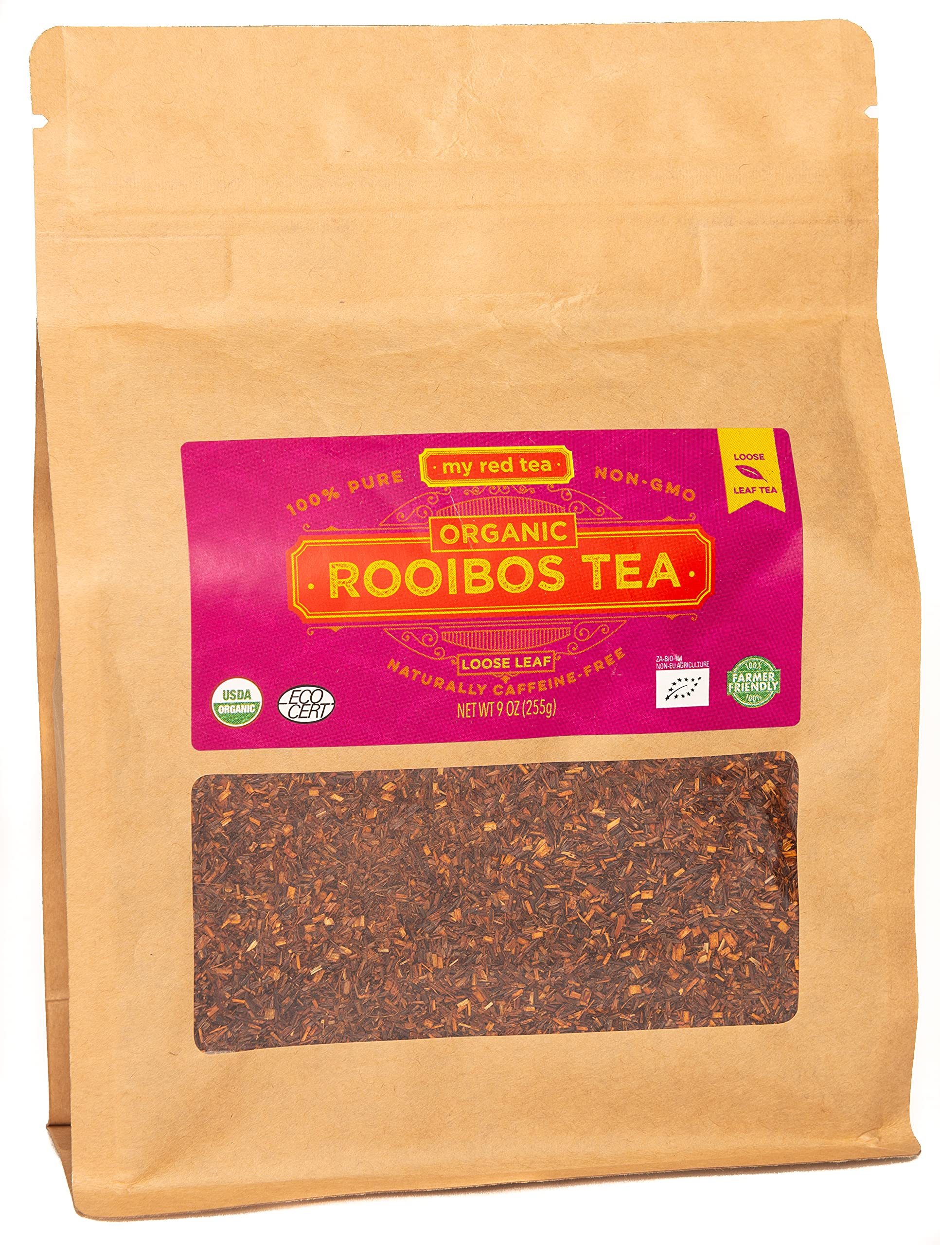 South African Rooibos Tea, USDA Certified Organic, Looseleaf, Resealable Bag, 9oz - Walmart.com