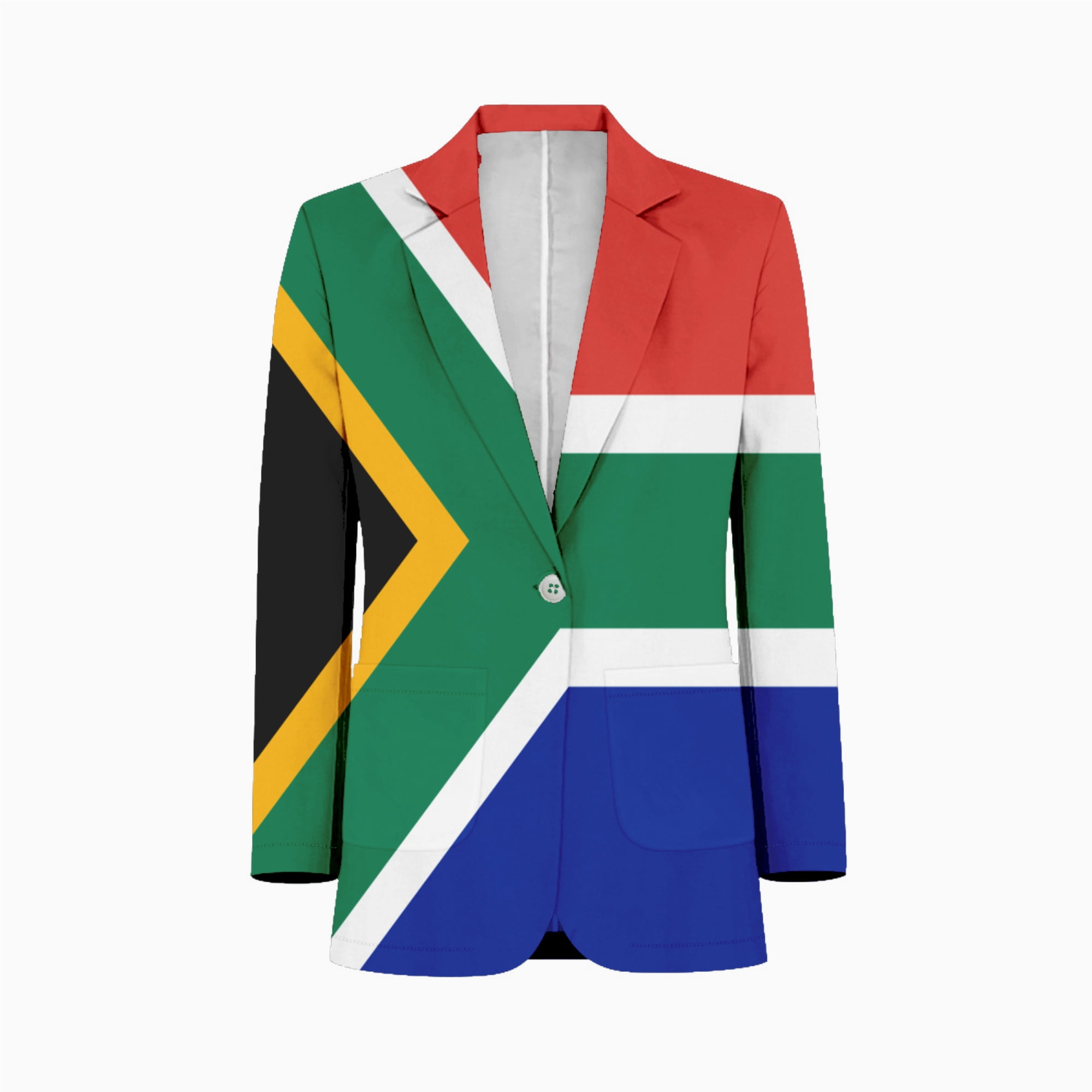 South African flag Customized Men's Suits full man Shawl Collar ...