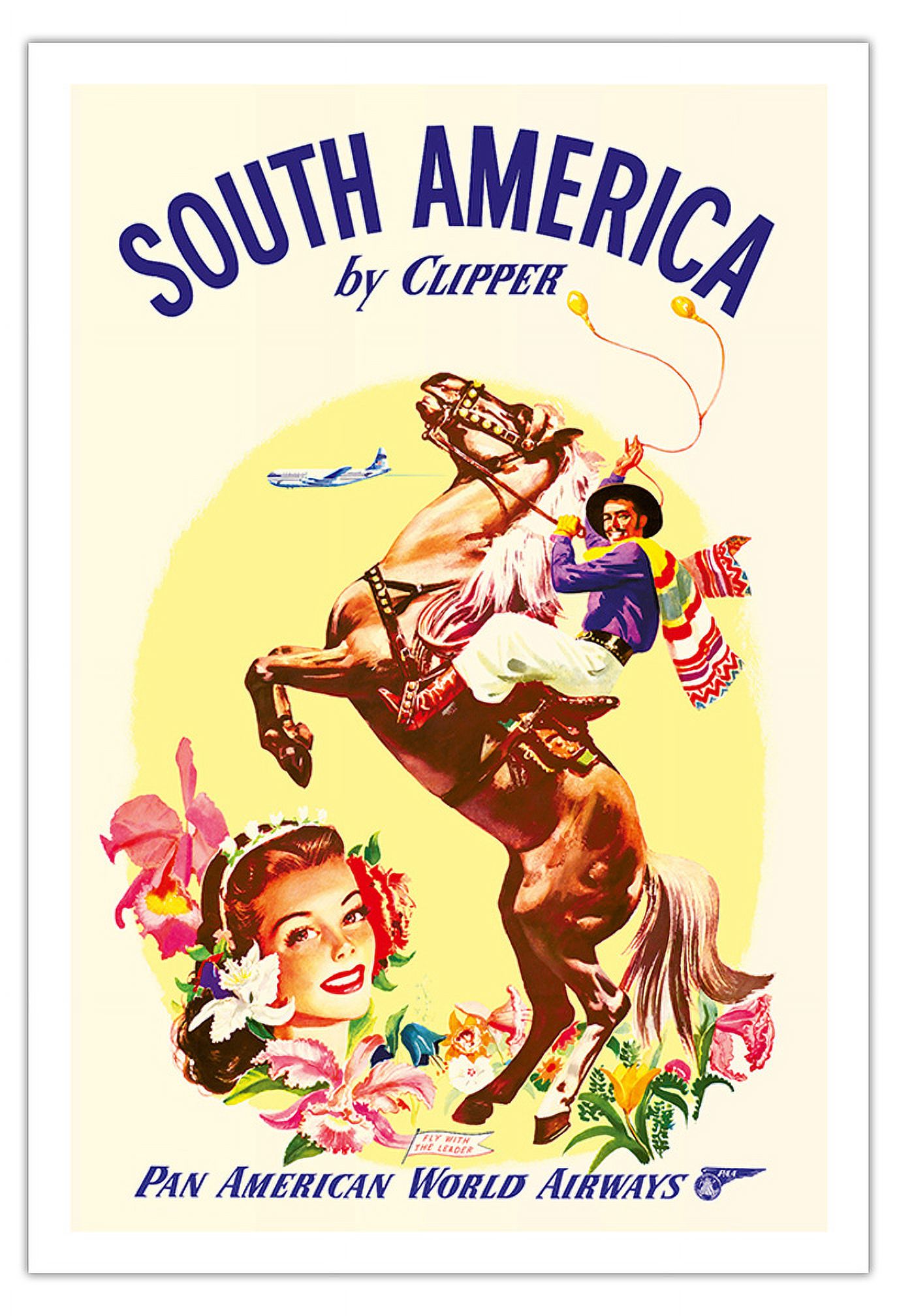 South America by Clipper - Argentinian Gaucho (Horseman) swinging ...