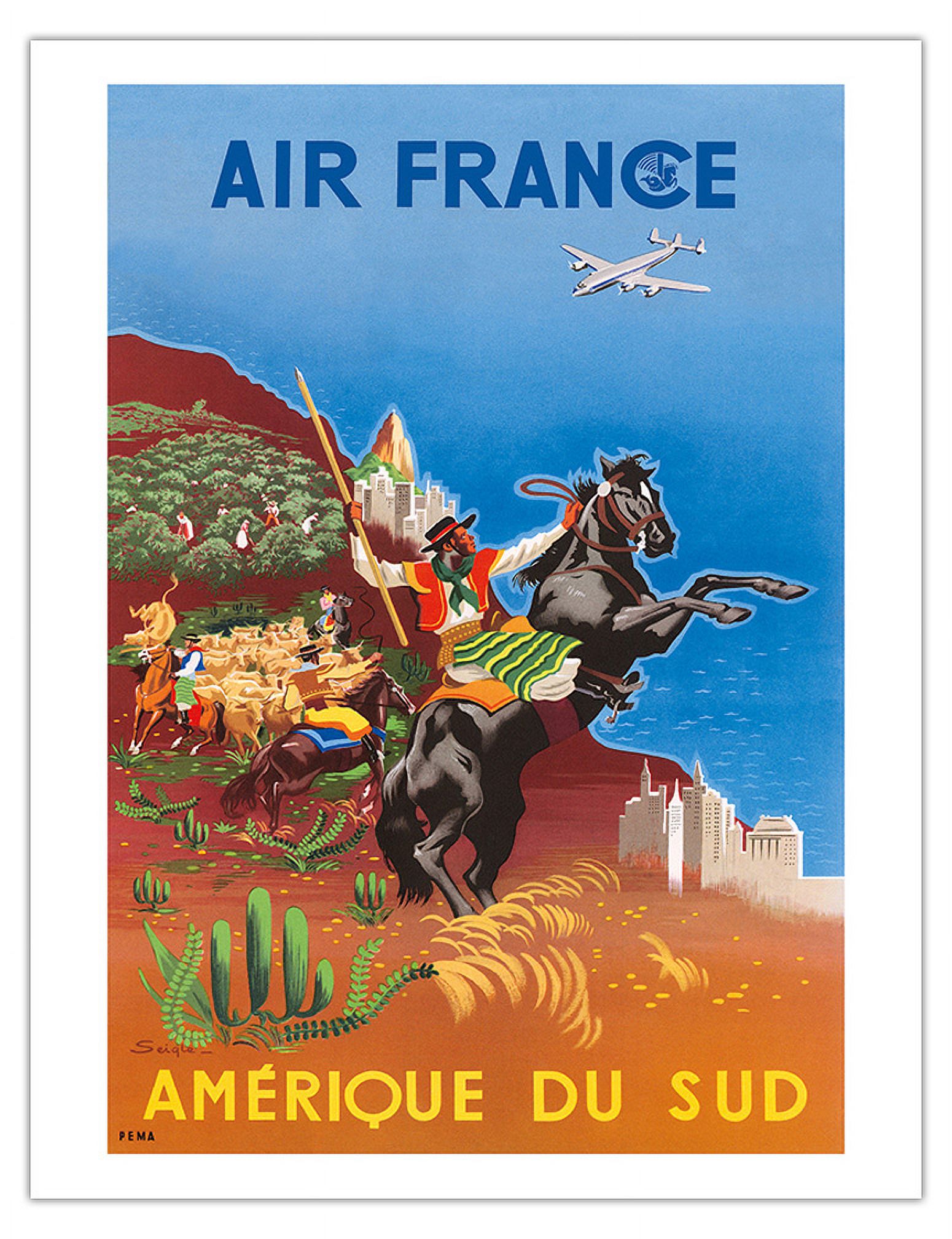 South America (L’Amerique Du Sud) - Gauchos (Cowboys) - Vintage France ...