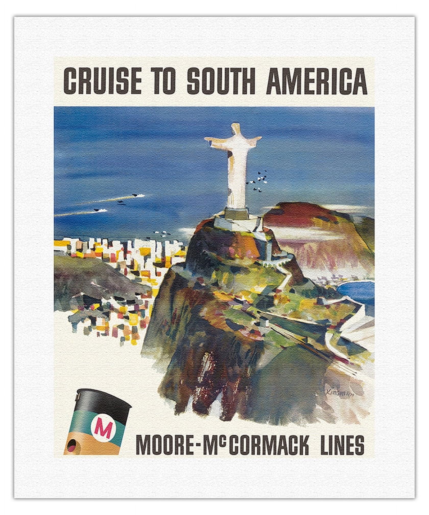 South America - Moore-McCormack Lines - Christ Redeemer - Rio Brazil ...