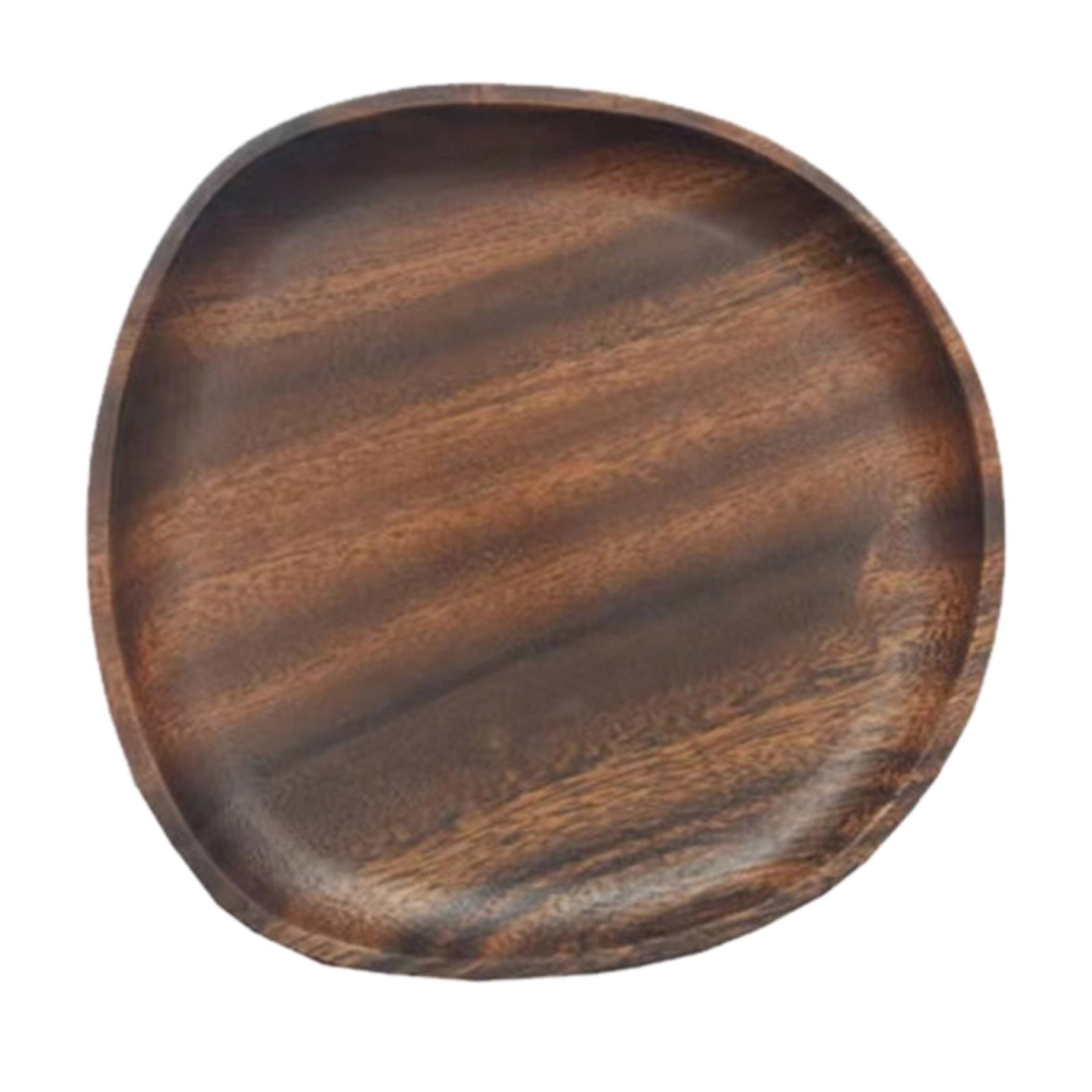 South American Walnut Plate - Irregular Shape,Solid Wood,Food-Safe ...