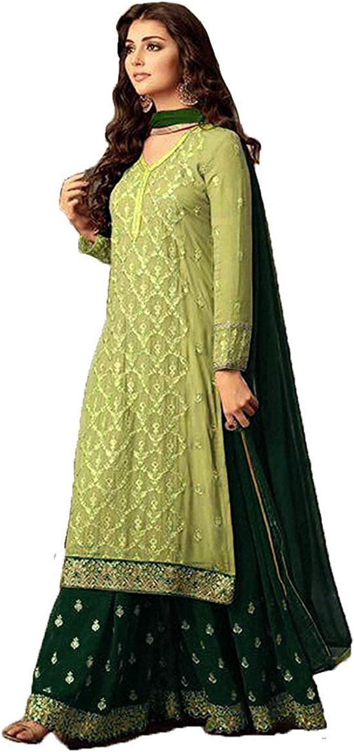 South Asian Wear Indian Pakistani Salwar Kameez Suits Designer Sharara ...