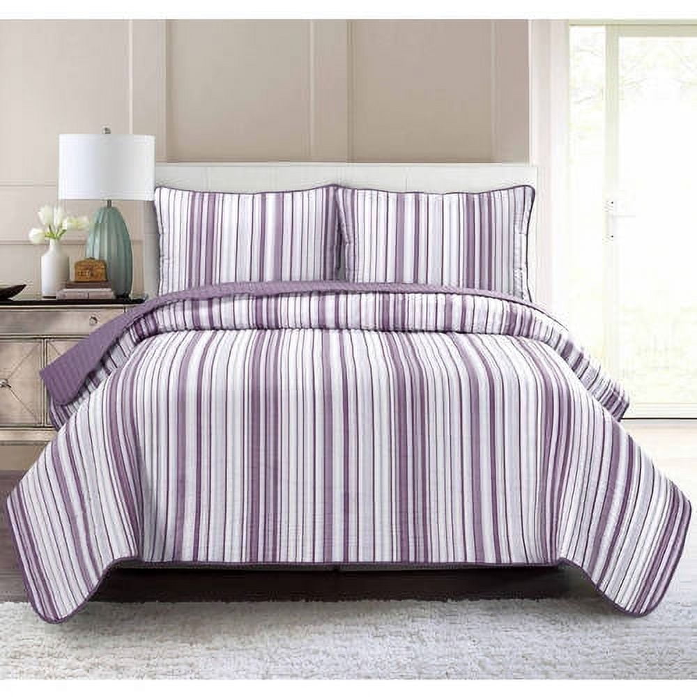 South Bay Stripe Quilt Set - Walmart.com