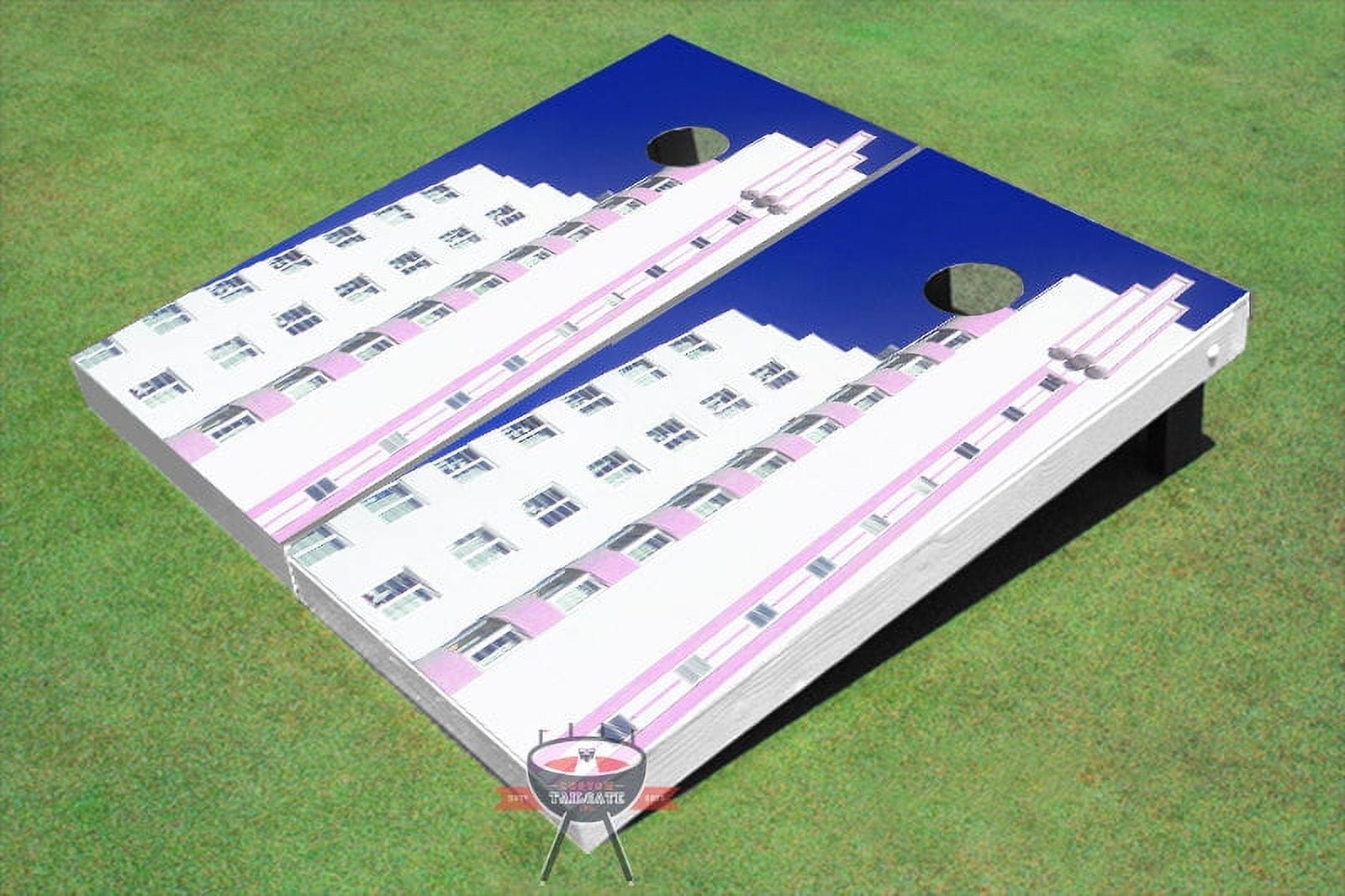South Beach Building Theme Cornhole Boards - Walmart.com