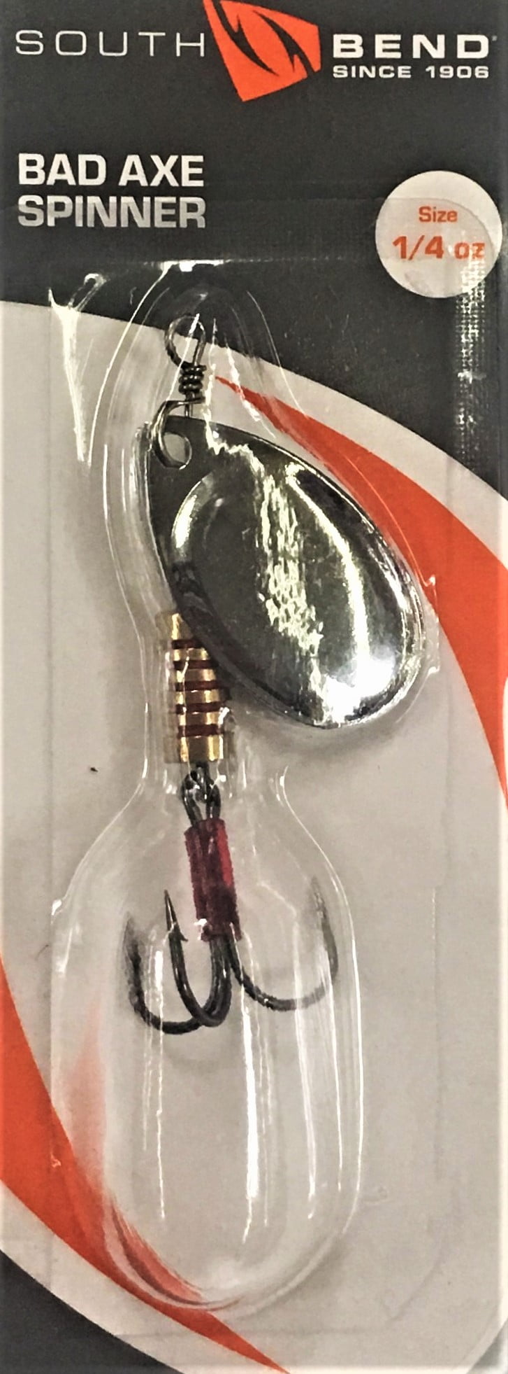 South Bend BAD AXE SPINNER 1/4oz SILVER #3, Spinner baits - Walmart.com